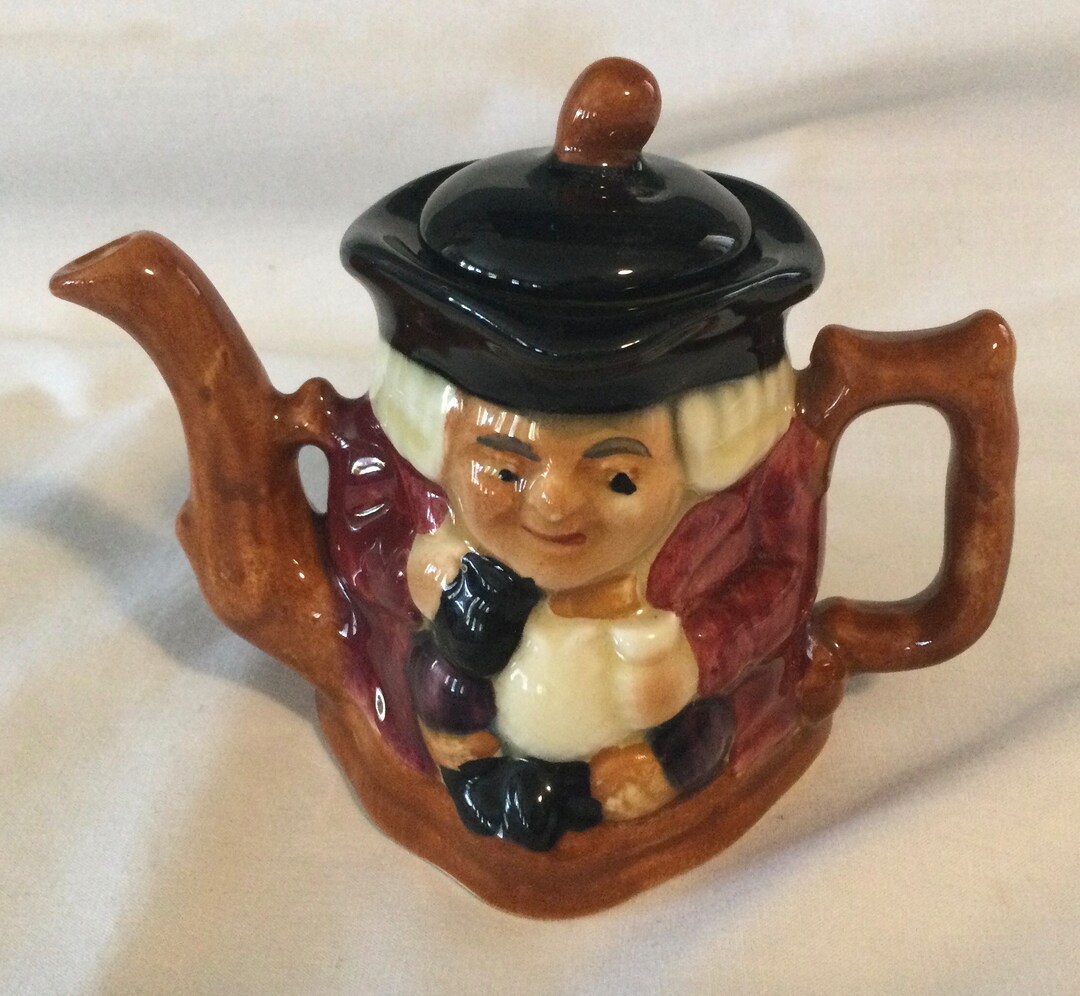 Antique Miniature Crown Devon Toby Teapot - Etsy