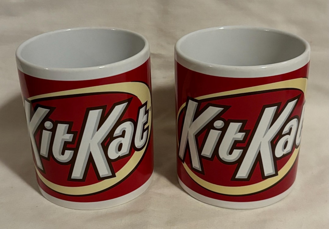 2 Vintage Kit Kat Candy Brand Mugs - Etsy