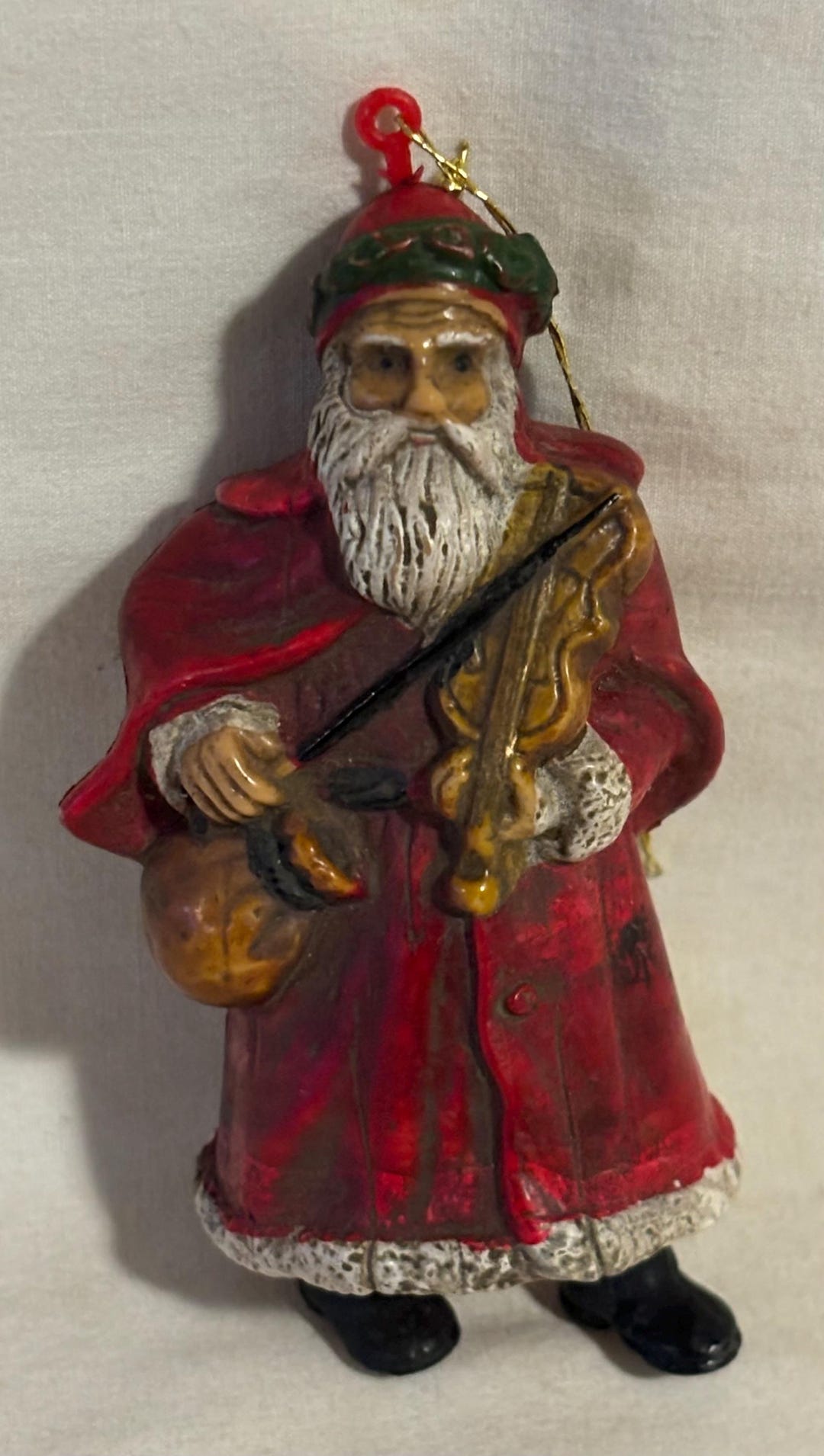 Vintage Retro Plastic Santa Claus Ornament - Etsy