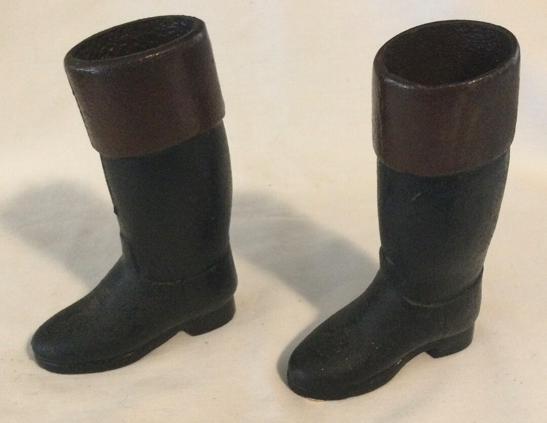 Vintage Pair Cast Iron Riding Boots - Etsy
