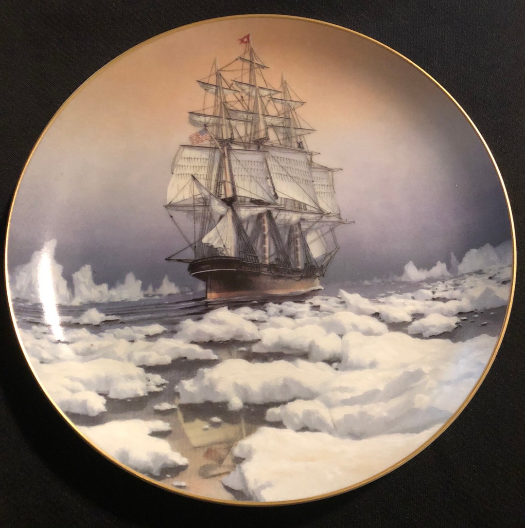 1981 the Great Clipper Ship Plate Collection by Leonard Pearce Red ...