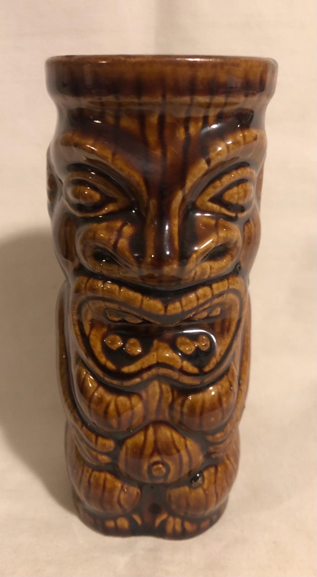 Vintage Orchids of Hawaii Brown Glaze Tiki Glass Made in Japan - Etsy