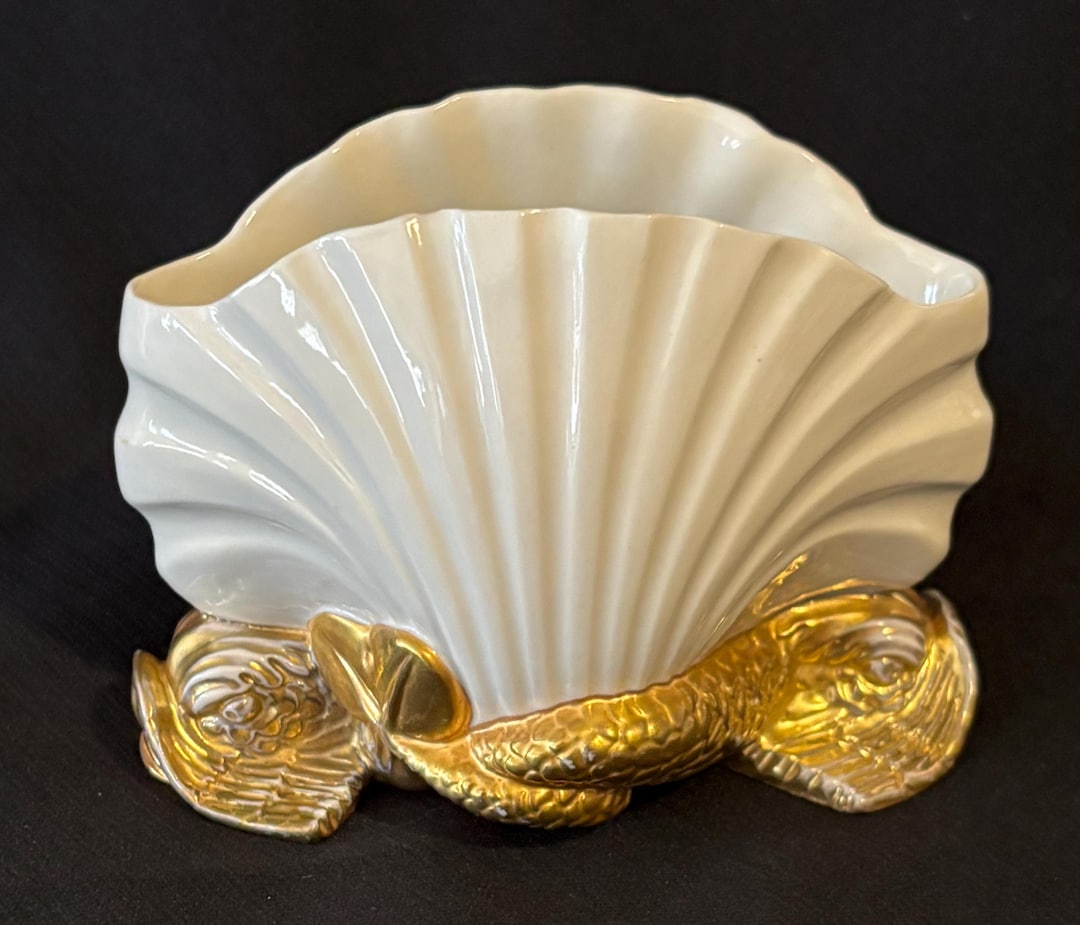 Vintage Italian Art Pottery for Bloomingdale’s Scallop Shell Shaped ...