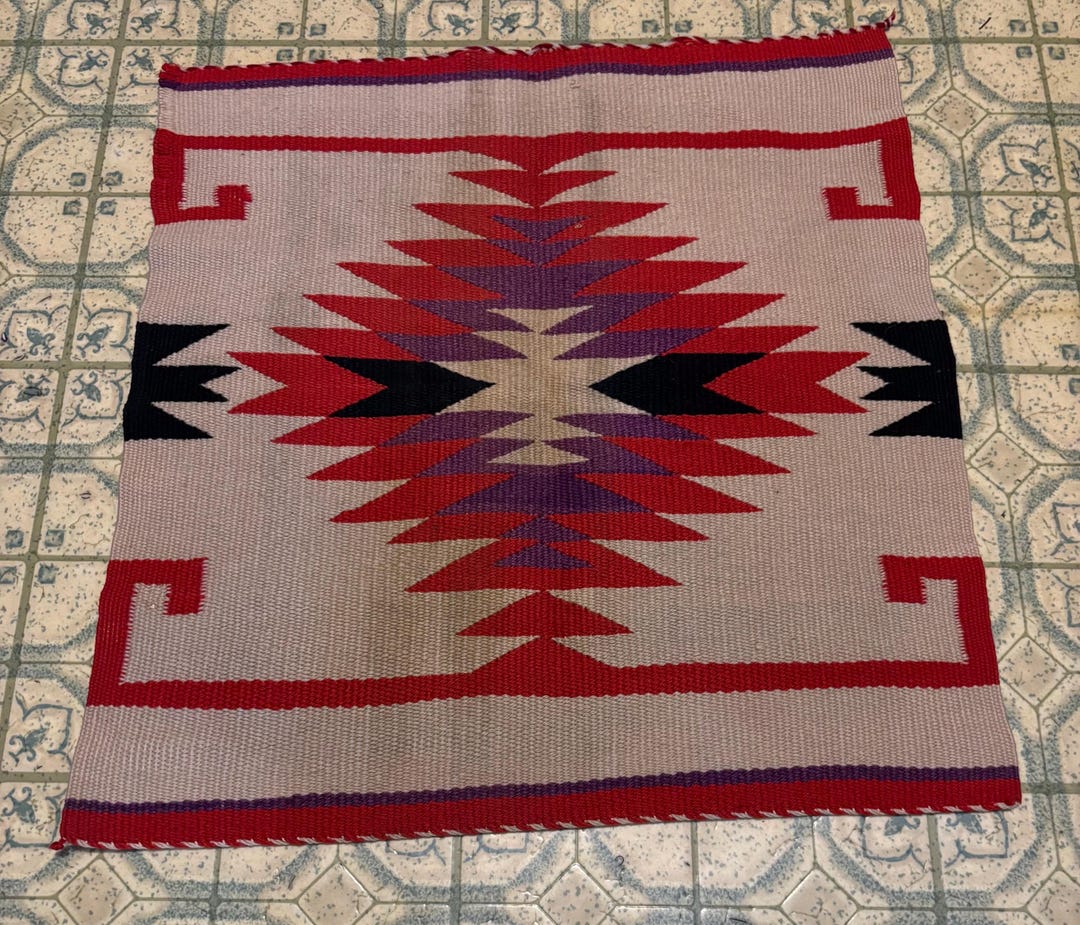 Antique Navajo Native American Woven Mat as Is - Etsy