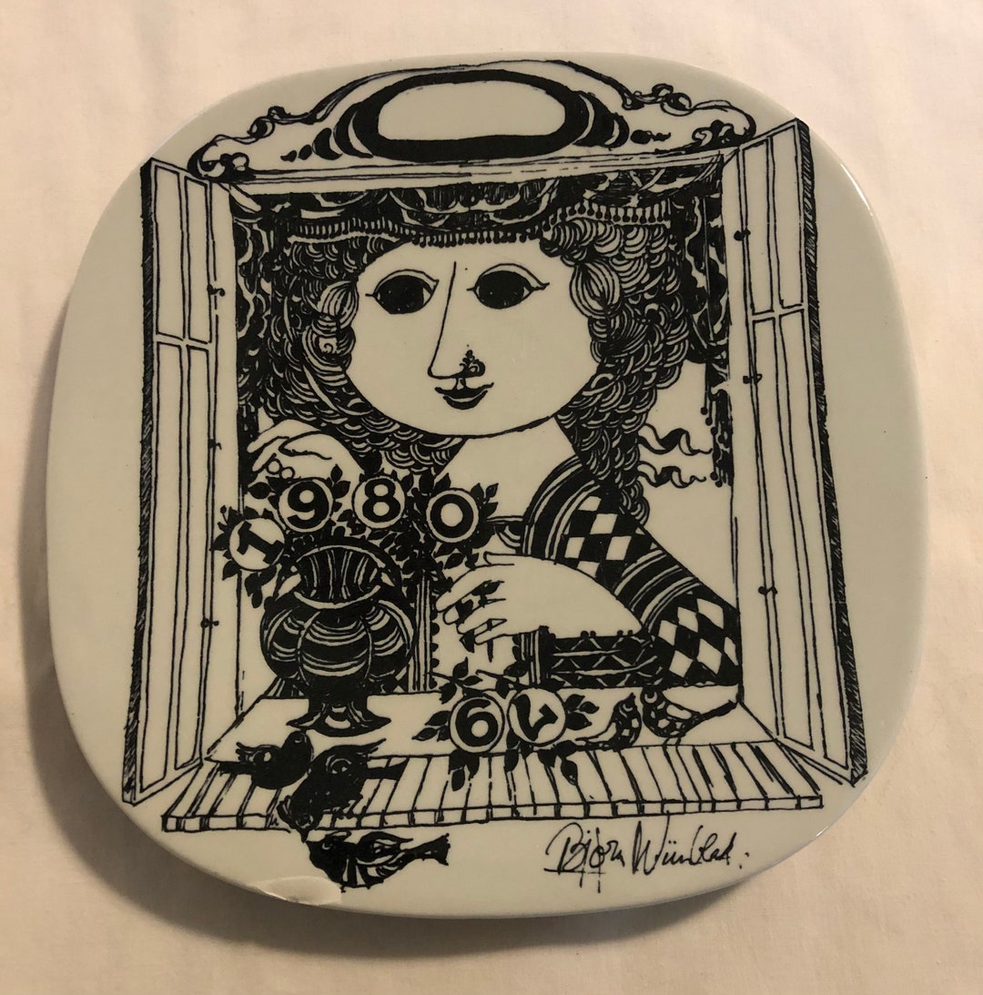 Retro 1979-1980 Bjorn Winblad HDK Nymolle Denmark Modernistic New Years ...