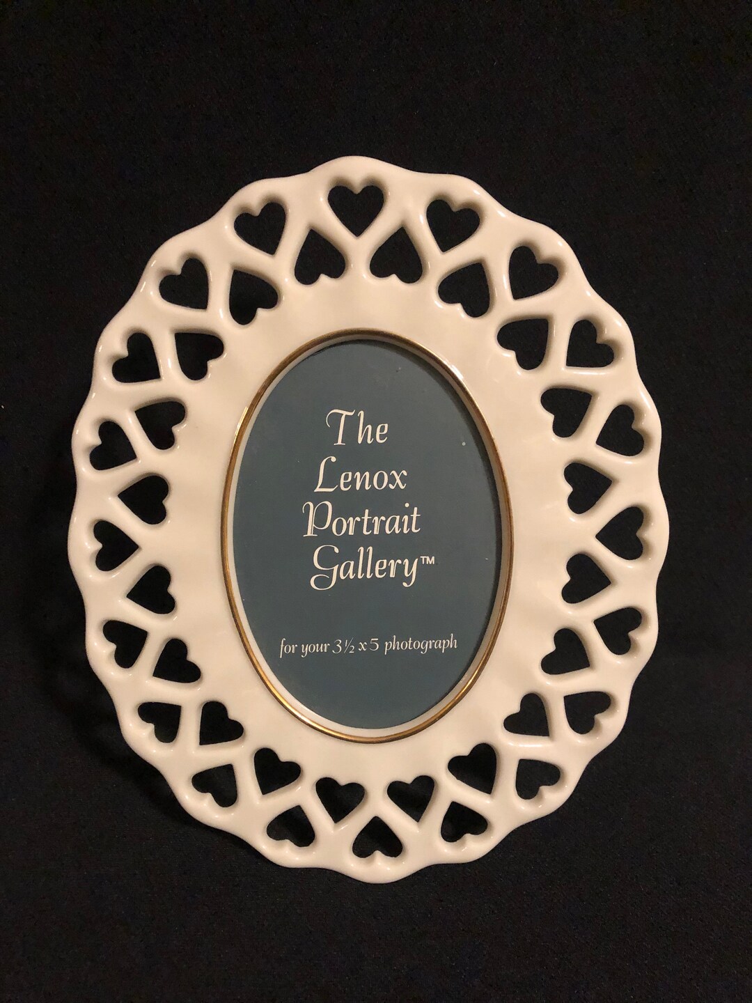 Lenox Heart Design Oval 3 1/2X5 Portrait Gallery Photo Frame - Etsy