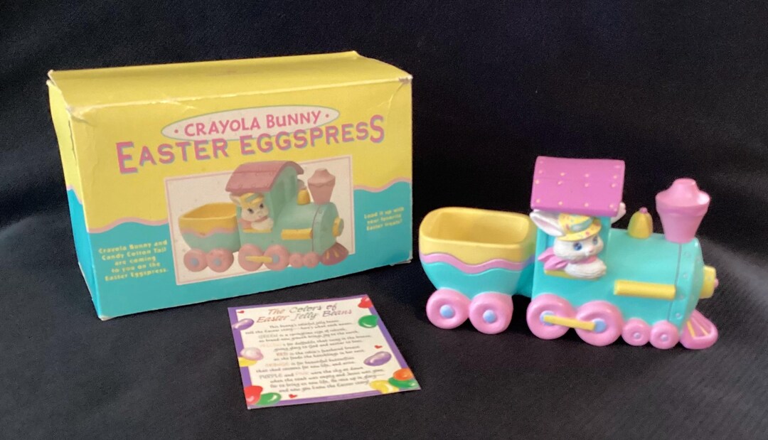 Vintage Hallmark Crayola Bunny Easter Eggspress Train - Etsy