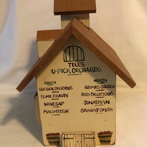 1993 Gables Country Basket Tell’s U Pick Apple Orchard Farm Artist Sgnd ...