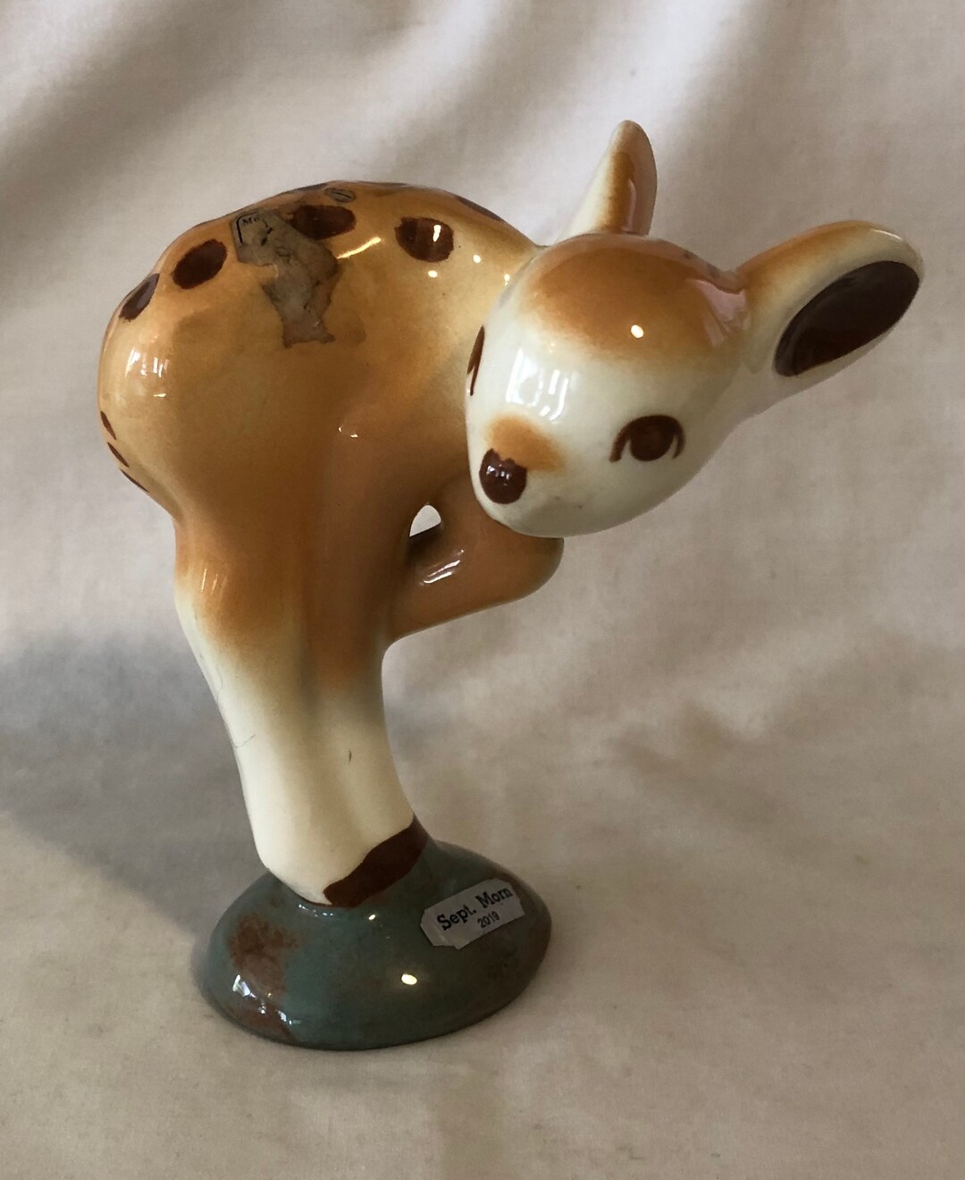 Vintage Robert Simmons California Pottery Sept Morn Deer Fawn Figurine ...
