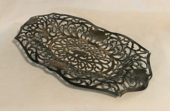 Vintage Apollo Silver Co Open Work Quadruple Silverplate - Etsy