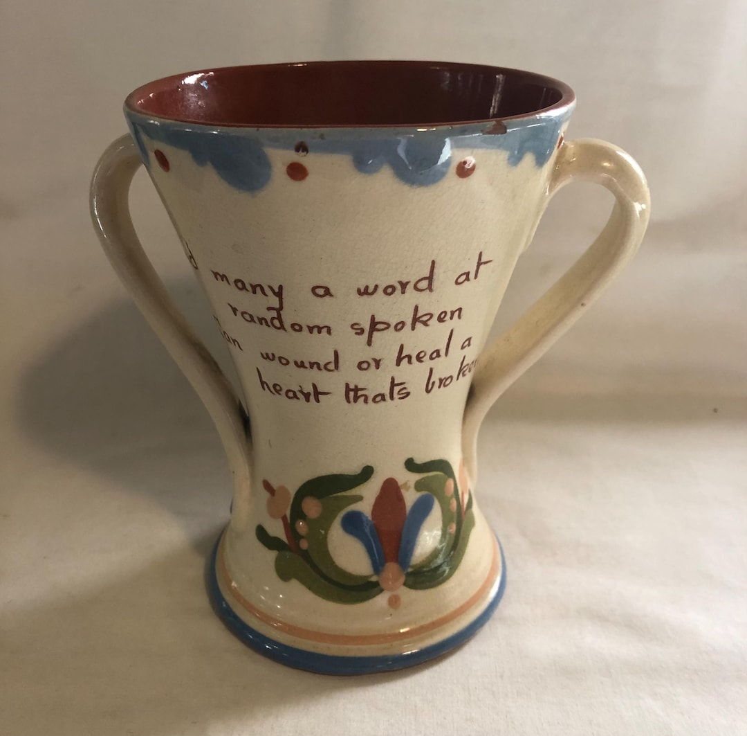 Antique Aller Vale Motto Ware Double Handled Vase - Etsy