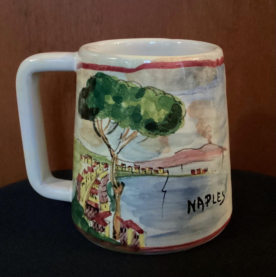 Vintage 1952 Mediterranean Cruise Naples Ceramic Tankard Mug - Etsy
