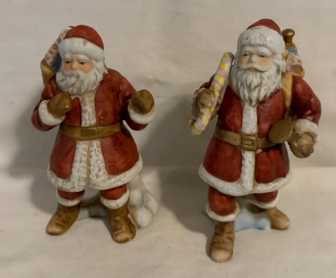 2 Vintage Ron Gordon Designs Santa Claus Figurines - Etsy