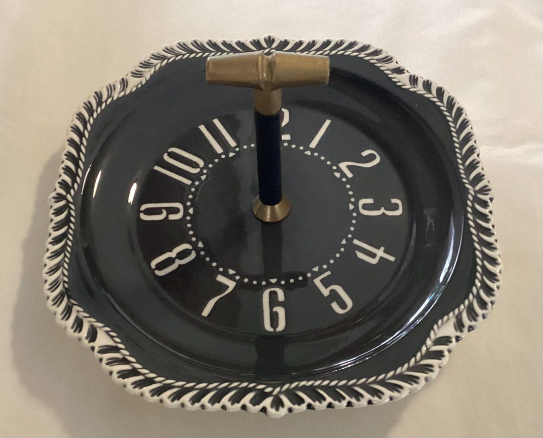 Vintage Harker Corinthian Pattern Clock Plate Tidbit Tray - Etsy