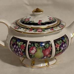 Vintage Sadler England Bacchus Pattern Single Serve Teapot - Etsy