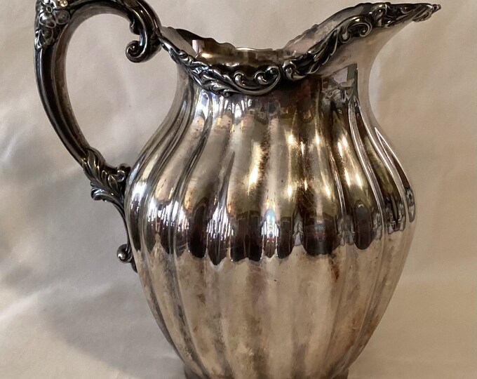 Vintage Derby Silverplate Co. Quadruple Plate Pitcher # 2013 ( Dent/as ...