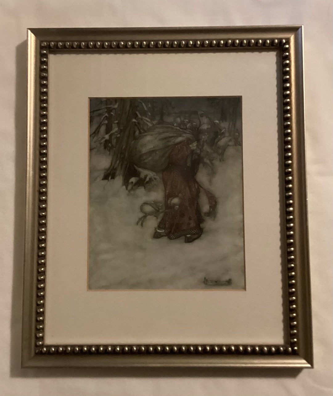 Vintage Arthur Rackham Framed Father Christmas/santa Clause ...