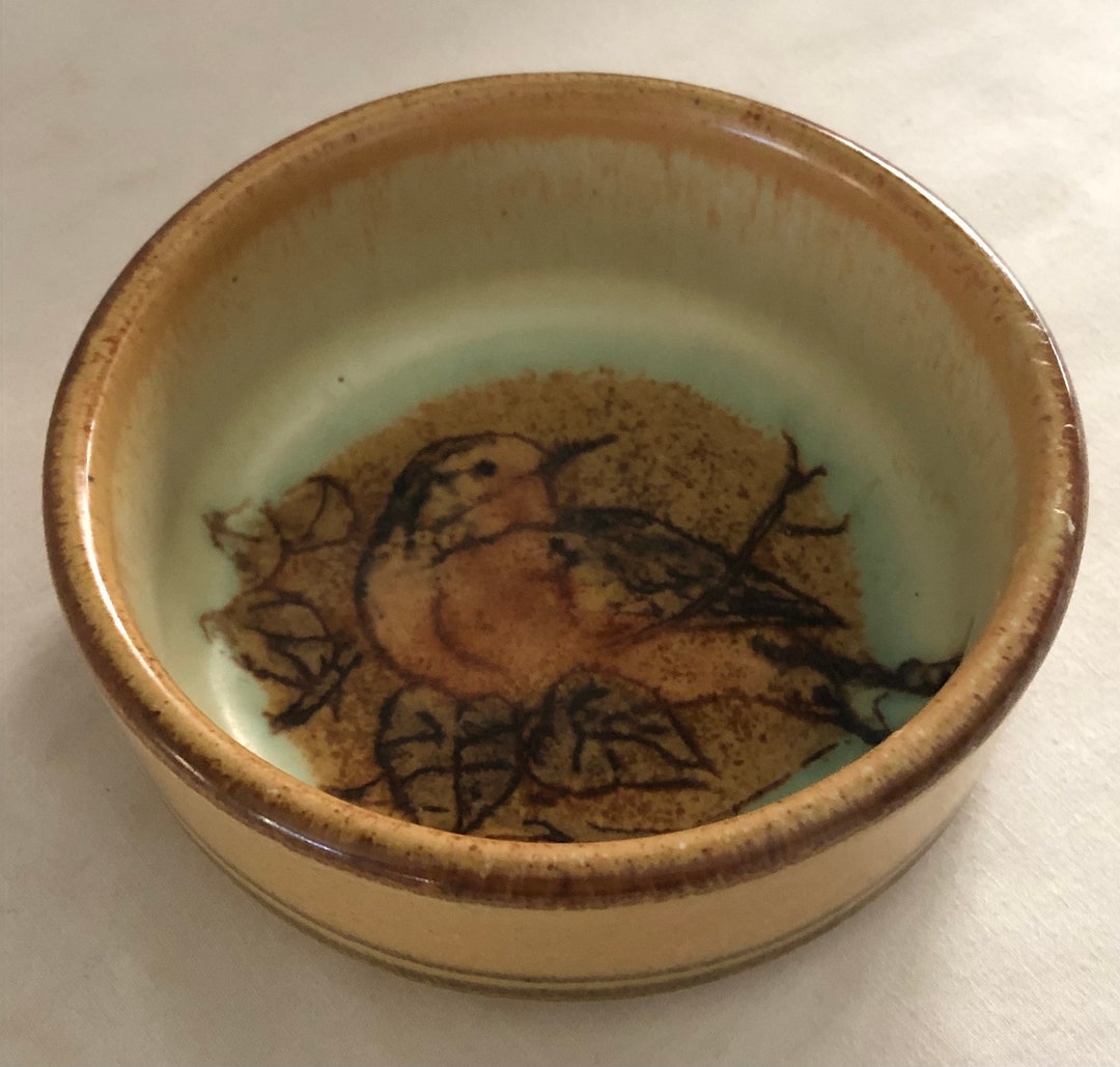 Argilemos Torres Vergas Portugal Art Pottery Bird Bowl - Etsy