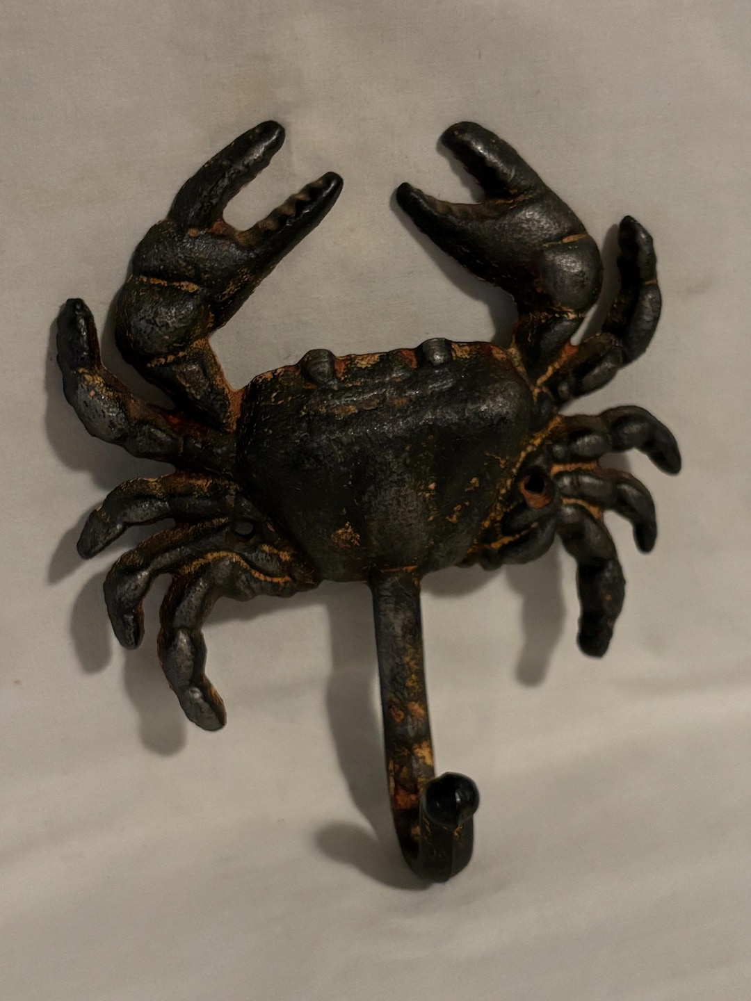 Vintage Figural Cast Iron Crab Wall Hook - Etsy