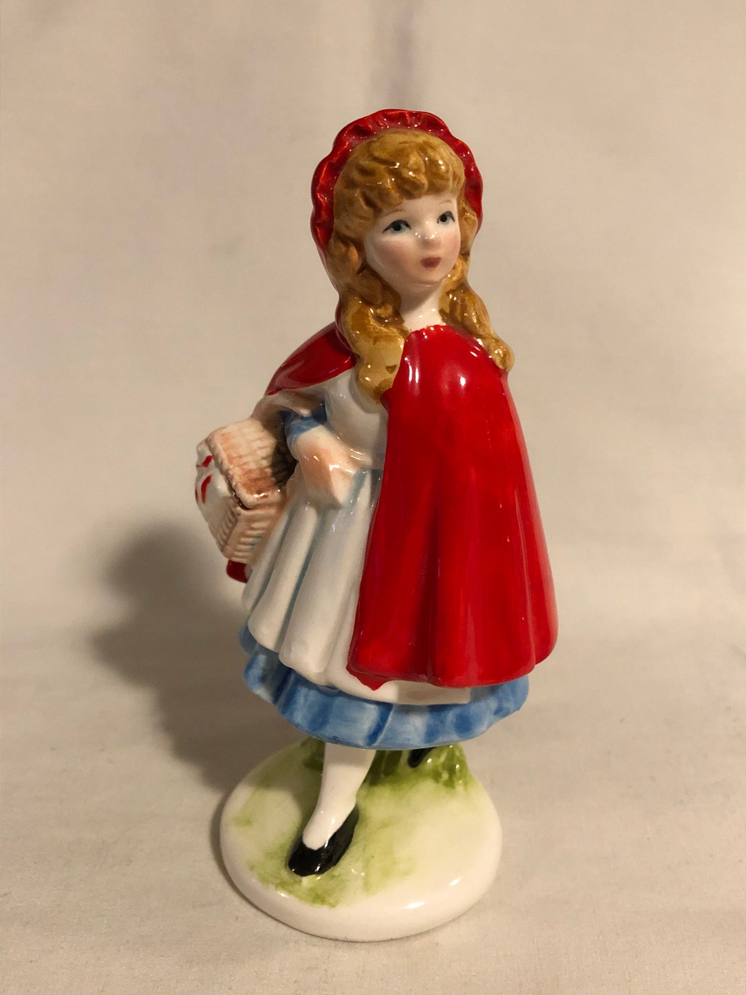 Vintage Ceramic Shackman Little Red Riding Hood Figurine - Etsy