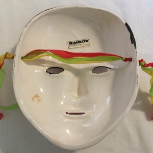 Vintage Simson Giftware Porcelain Lady Mask Wall Plaque - Etsy