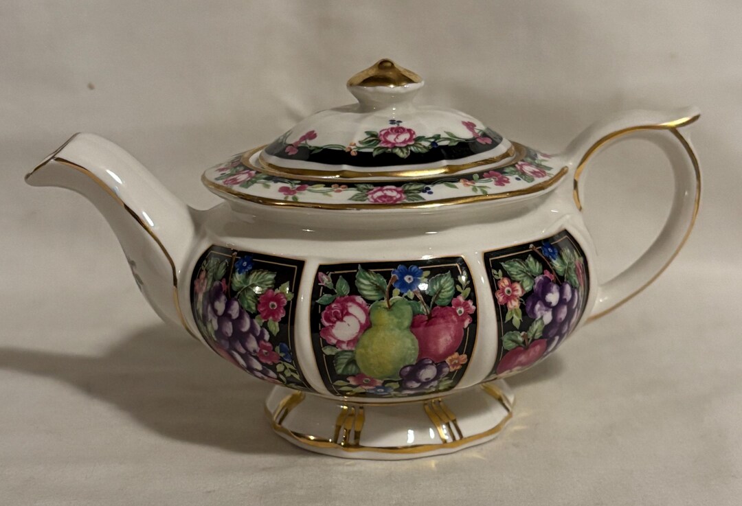 Vintage Sadler England Bacchus Pattern Single Serve Teapot - Etsy