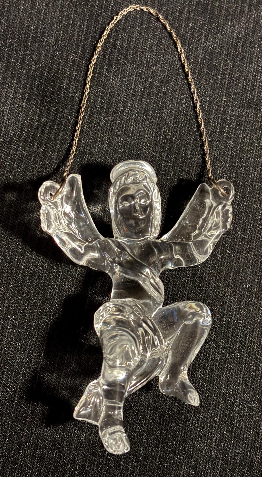 Vintage Waterford Crystal Figural Angel on Chain Ornament - Etsy