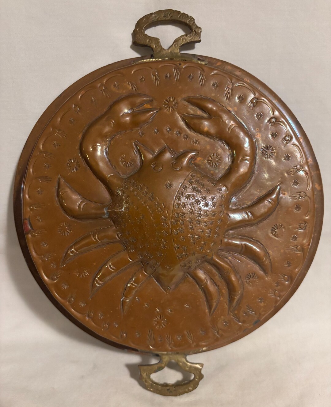 Vintage Brass Handled Copper Zodiac Cancer Crab Design Mold - Etsy