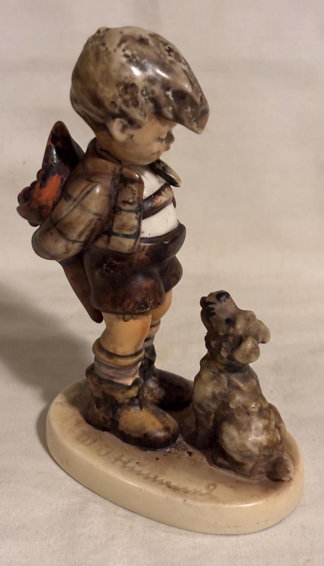 Vintage Unusual Hummel “not for You” Boy W/ Dog Figurine Color ...
