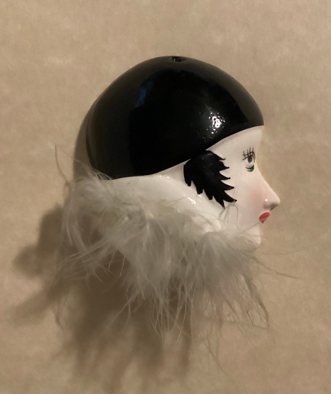 Vintage Davao Ceramic Miniature Flapper Girl Profile Wall Mask - Etsy