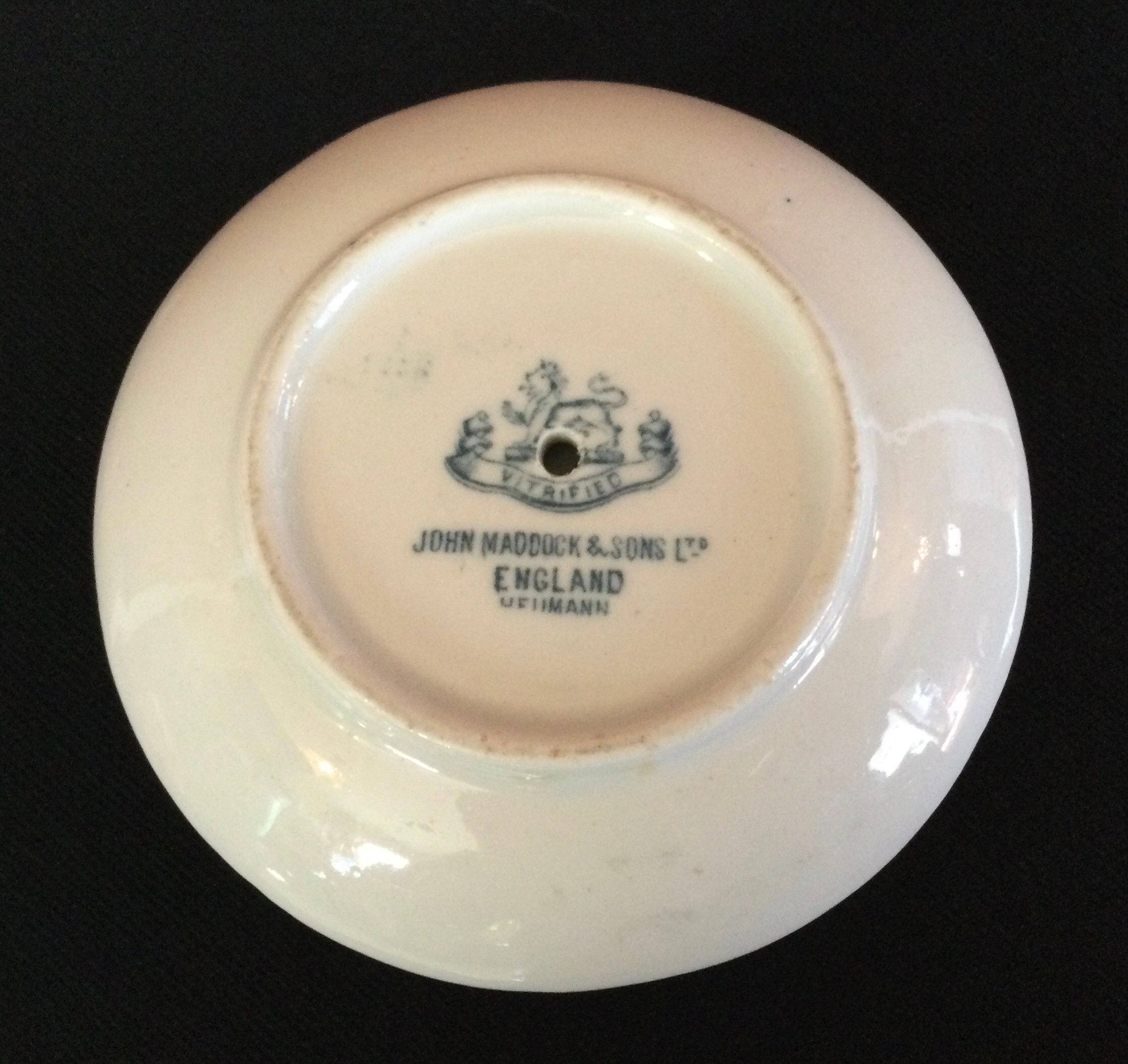 Vintage John Maddock & Sons Blue Floral Pattern Porcelain - Etsy