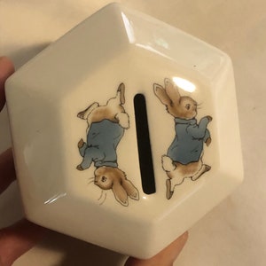 Vintage Wedgwood 6-sided Peter Rabbit Bank - Etsy