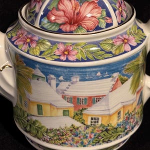 Vintage Sadler Bermuda Island Teapot - Etsy