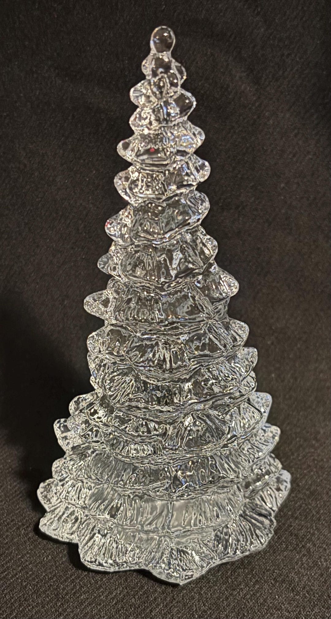 Vintage Crystal Christmas Tree Figurine - Etsy