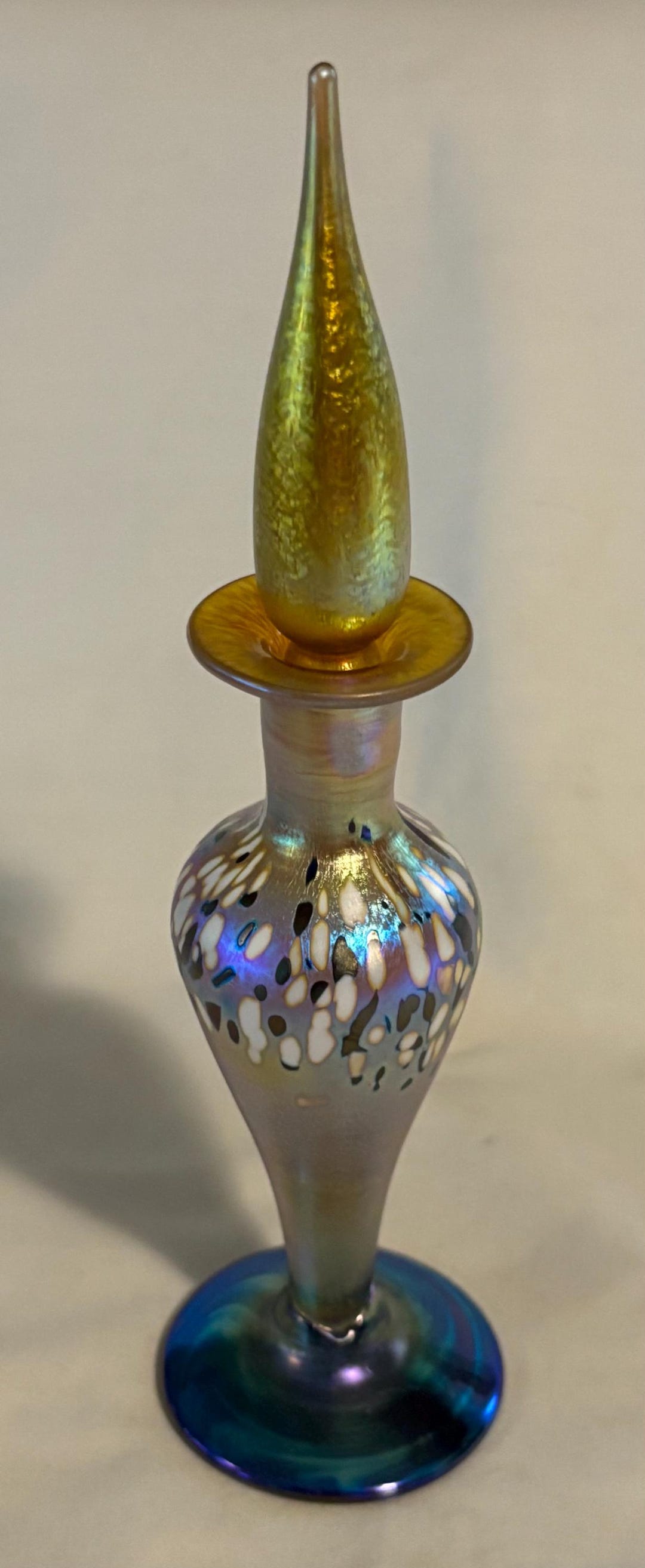 Vintage Saul Alcaraz Santa Barbara Glass Blowing Irridescent Glass ...