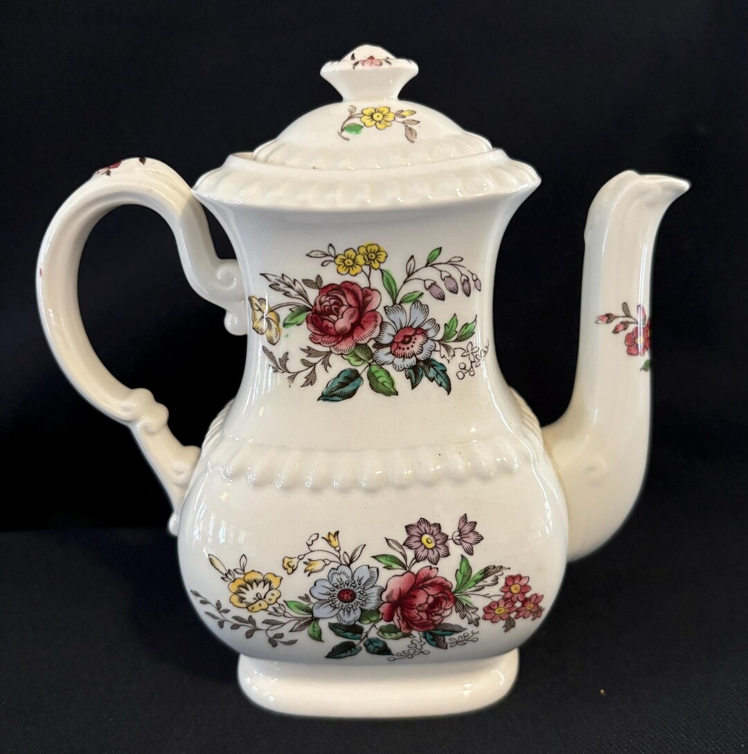Vintage Copeland Spode Romney Pattern Small Coffee Pot Gadroon Shape - Etsy