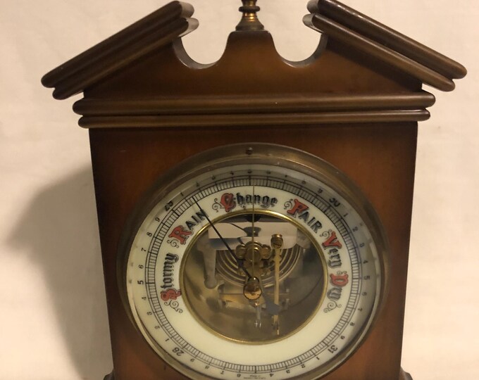 Vintage Ingraham Western Germany Barometer in Wooden Case as Is - Etsy