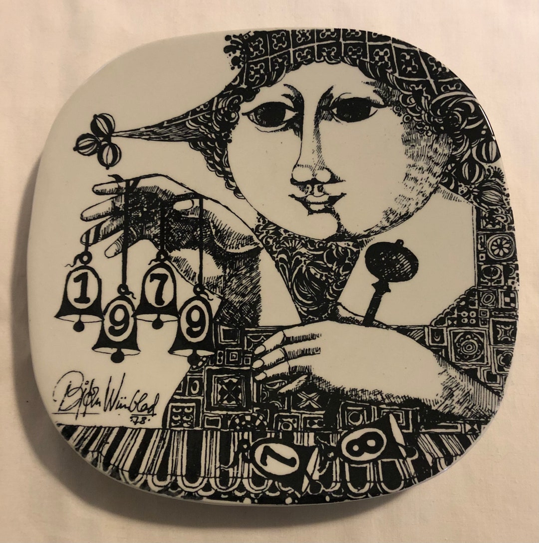 Retro 1978-1979 Bjorn Winblad HDK Nymolle Denmark Modernistic New Years ...