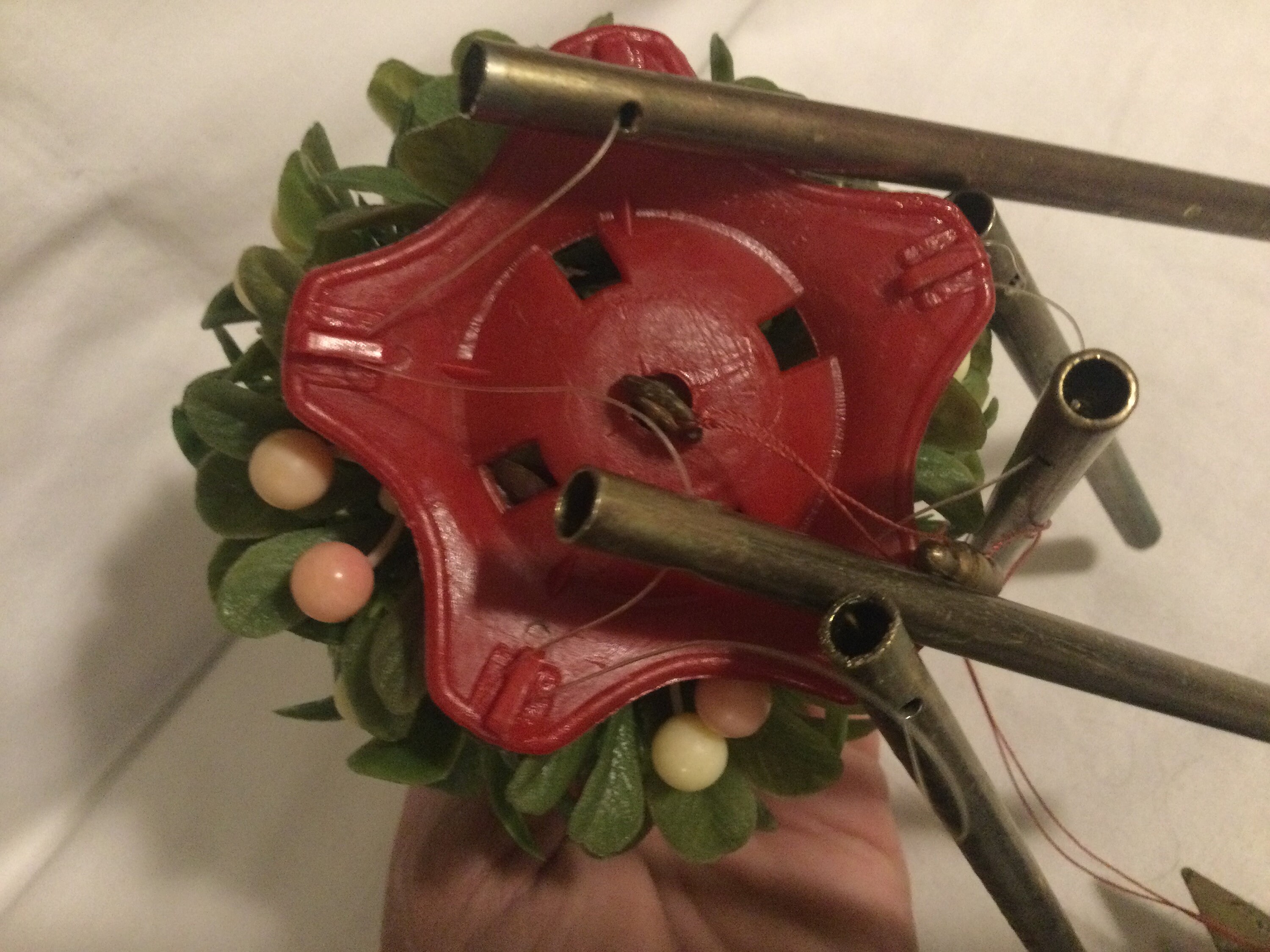 Vintage Christmas Hong Kong Plastic Mistletoe Ball Windchime - Etsy