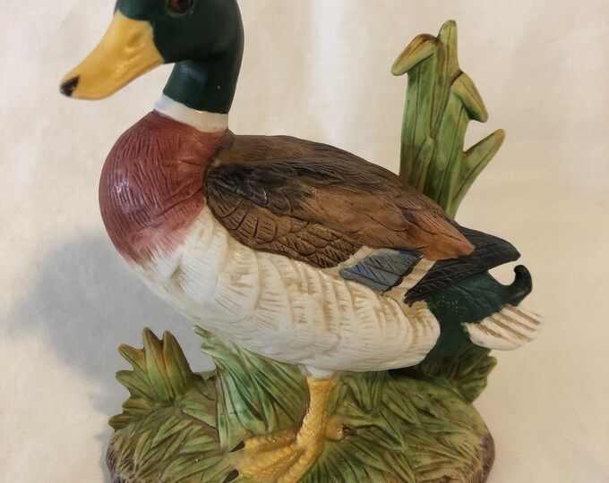 Vintage Homco Mallard Duck Figurine - Etsy