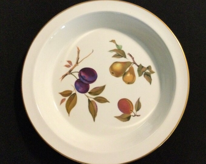 Vintage Royal Worcester Evesham Pattern Pie Plate - Etsy