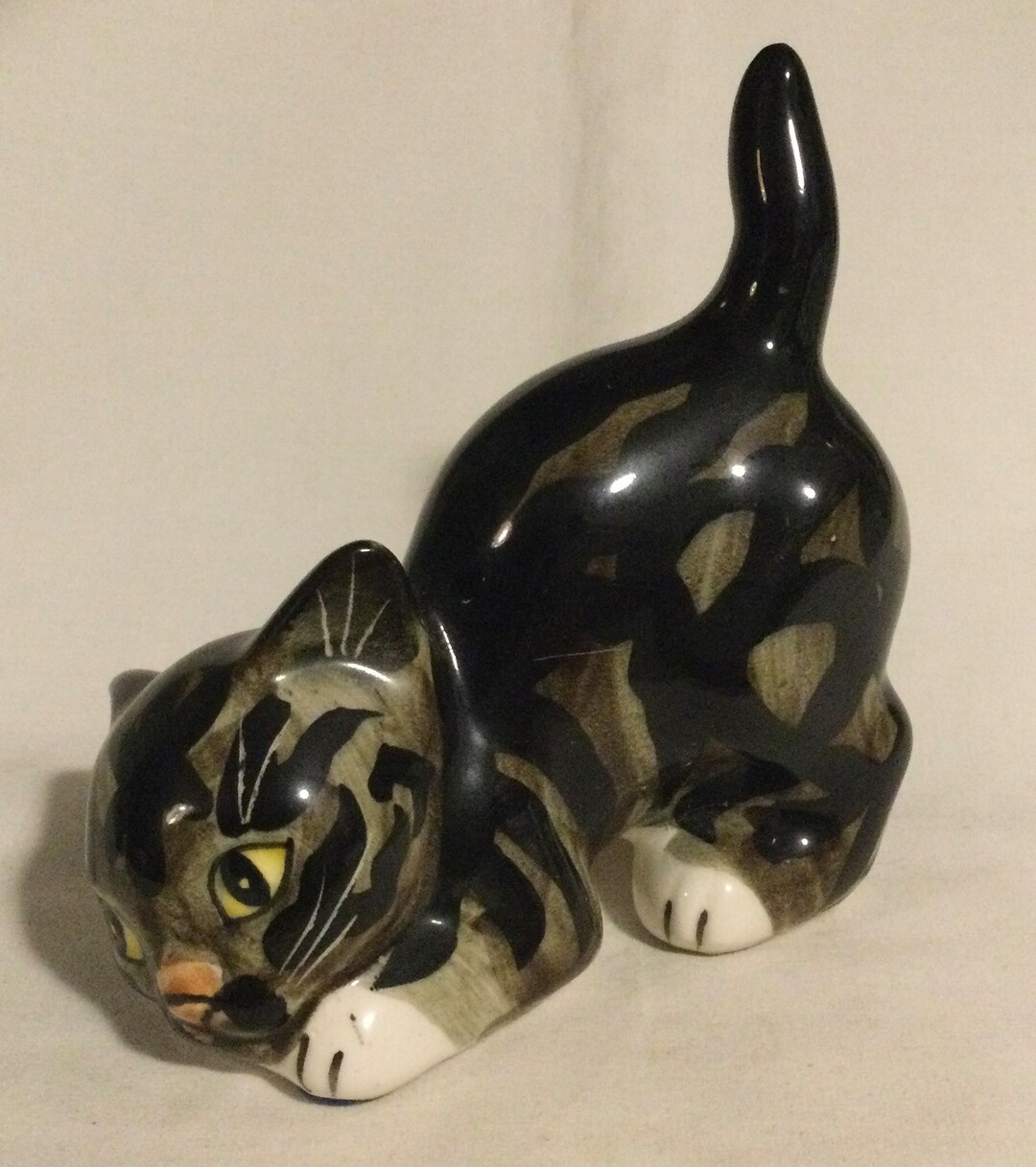 1978 Seymour Mann Hand Painted Tabby Cat Kitten Figurine - Etsy