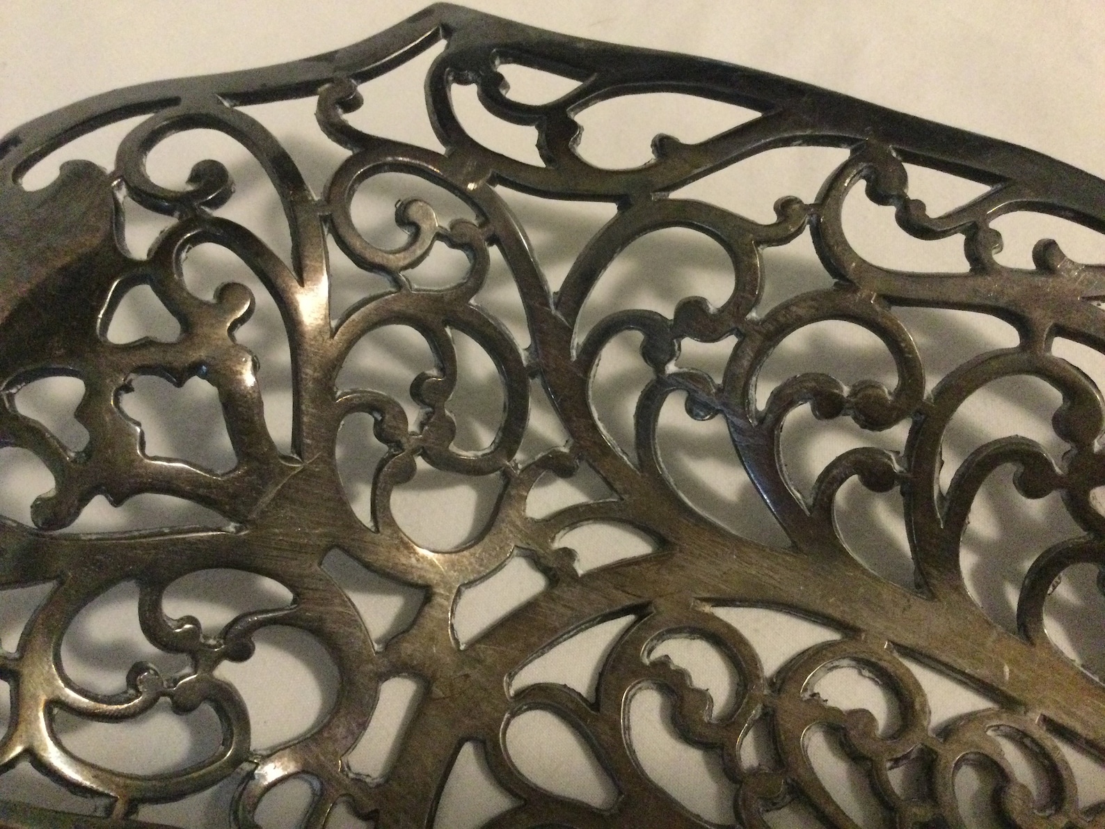 Vintage Apollo Silver Co Open Work Quadruple Silverplate Platter #2255 ...
