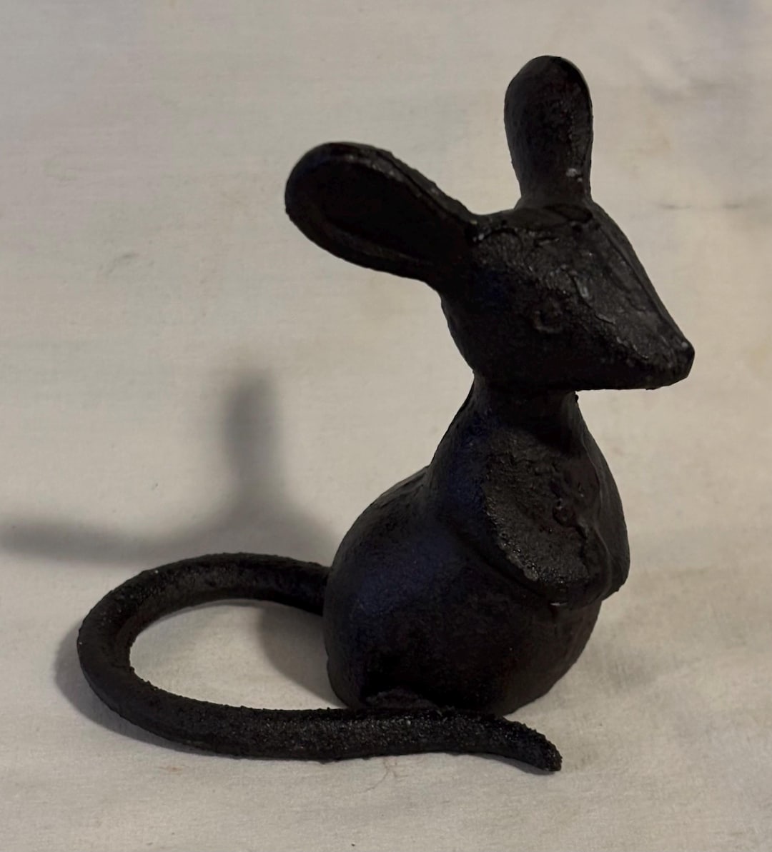 Vintage Cast Iron Mouse Figurine - Etsy