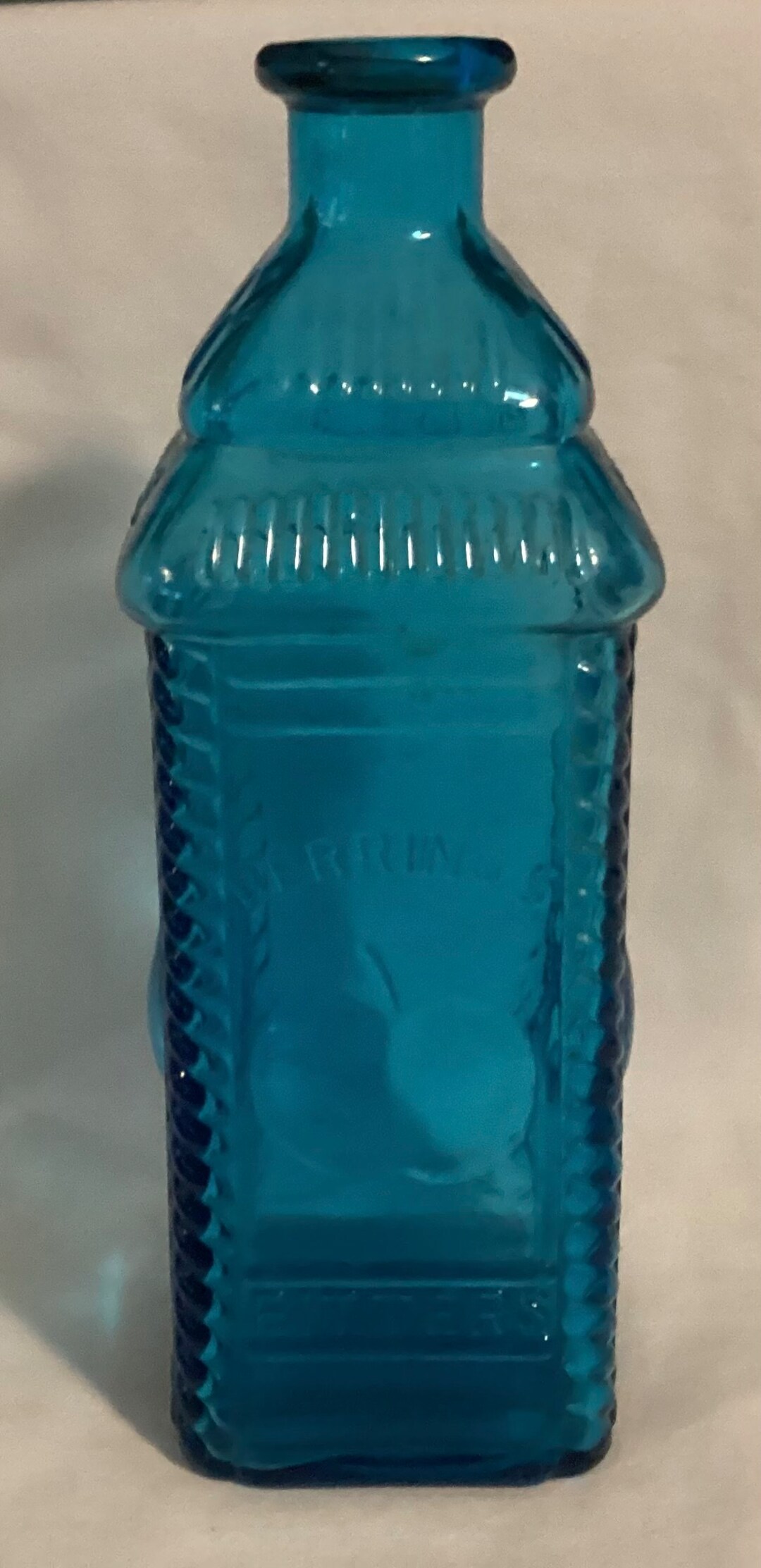 Vintage Wheaton Nuline Blue Glass Berrings Apple Bitters Bottle - Etsy