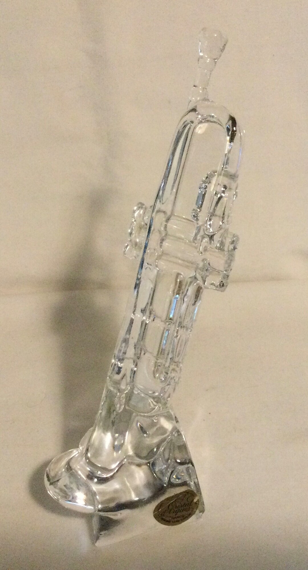 Vintage Cristal D Arques Lead Crystal Trombone Figurine - Etsy