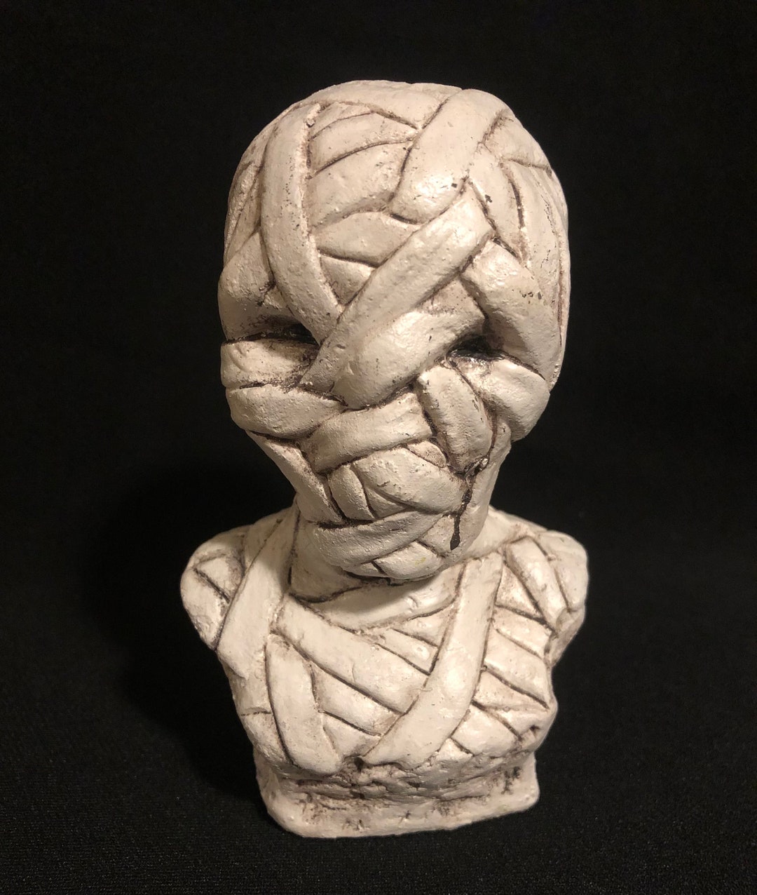 Vintage Halloween Ceramic Mummy Bust Figurine - Etsy