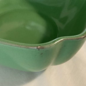 Vintage Hall Pottery Green Ceramic Serving Bowl # 1222 - Etsy