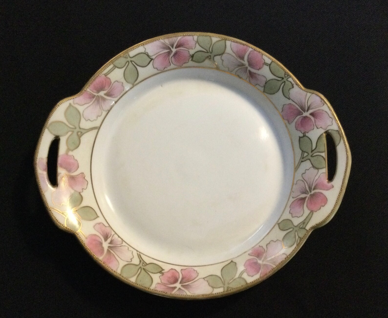 Vintage Nippon Hand Painted Purple Floral Pattern Two Handled - Etsy ...