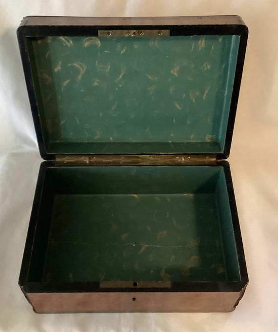 Antique Napoleon III Style Wood With Inlay Box ( NO K… - Gem
